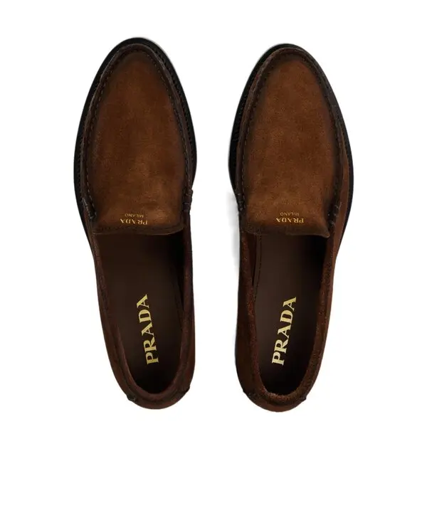Prada Logo Detail Loafers