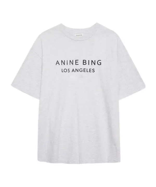 ANINE BING Myers Tee - Heather Ash