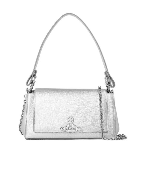 VIVIENNE WESTWOOD Hazel Medium Shoulder Bag - White