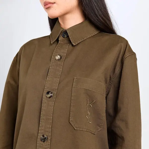Saint Laurent Solid Color Casual Jacket