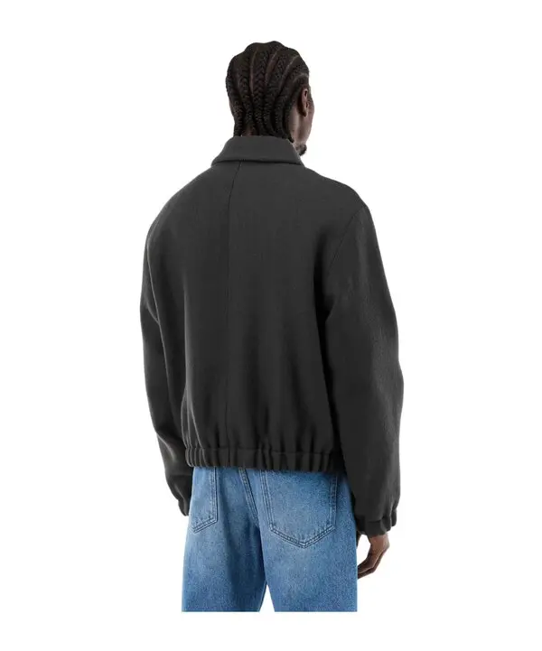 AMI Paris Solid Color Casual Jacket