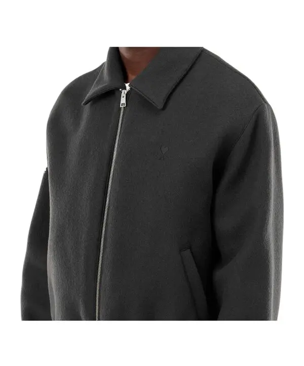 AMI Paris Solid Color Casual Jacket