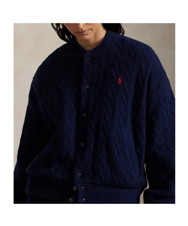 Polo Ralph Lauren Cable-knit Bomber Jacket - No