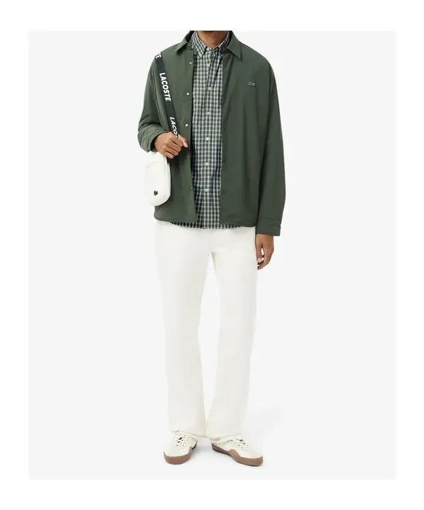 Lacoste Regular-fit Plaid Poplin Shirt