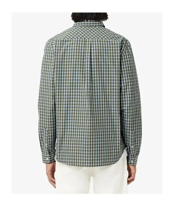 Lacoste Regular-fit Plaid Poplin Shirt