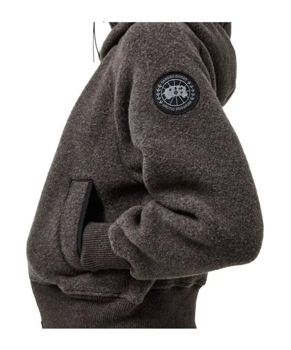 Canada Goose Zip-up Knit Coat With Turtleneck Hood