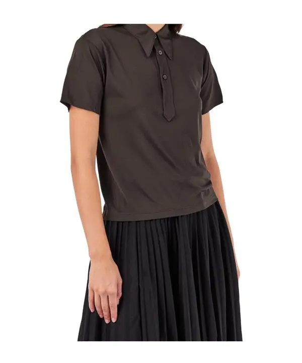 MAISON MARGIELA Short Sleeve Polo Top