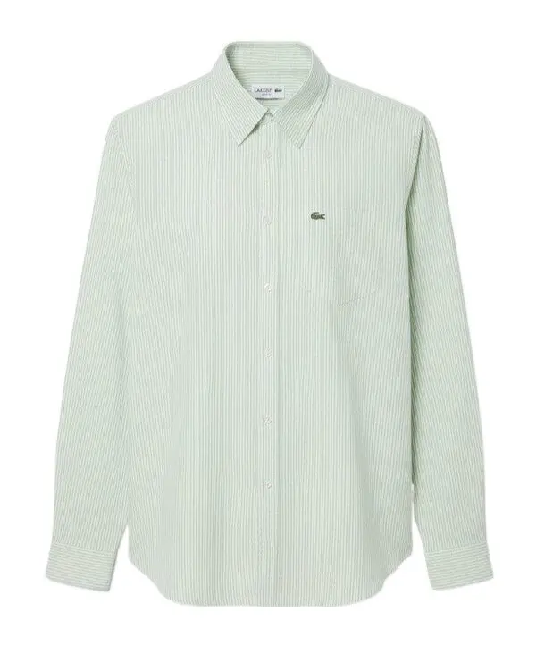 Lacoste Regular-fit Striped Oxford Shirt