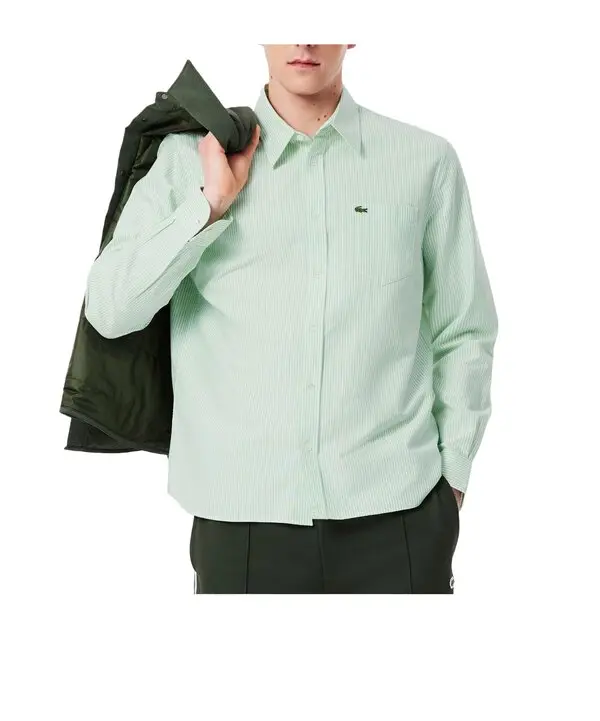 Lacoste Regular-fit Striped Oxford Shirt