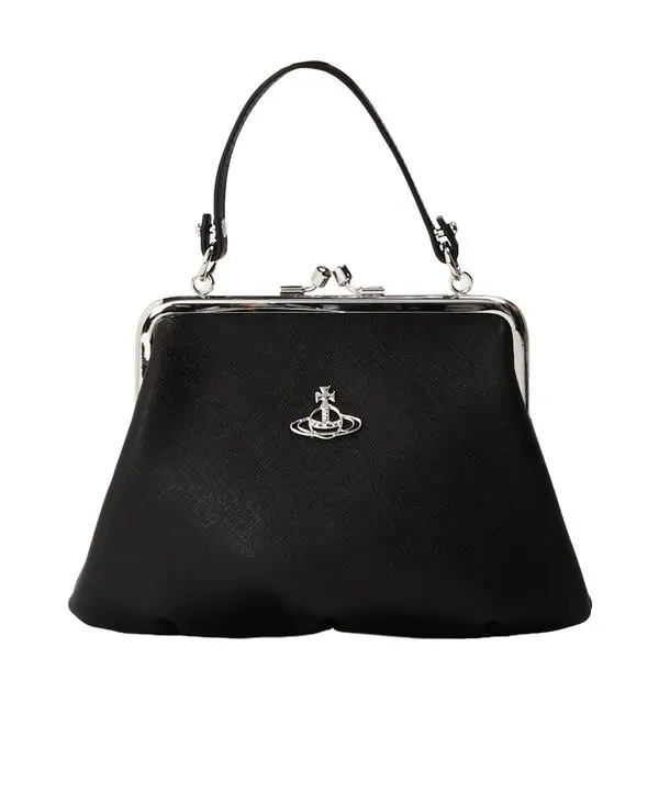 VIVIENNE WESTWOOD Orb Logo Clasp Top Handle Bag