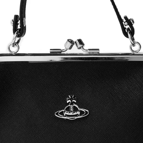 VIVIENNE WESTWOOD Orb Logo Clasp Top Handle Bag
