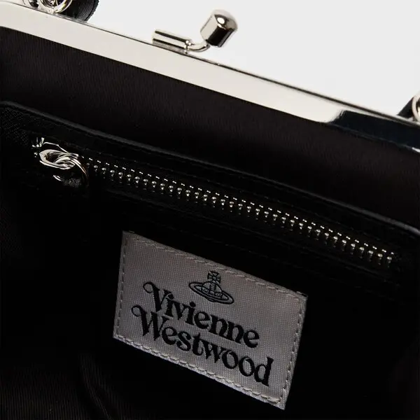 VIVIENNE WESTWOOD Orb Logo Clasp Top Handle Bag