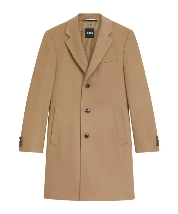 Hugo Boss Solid Color Overcoat