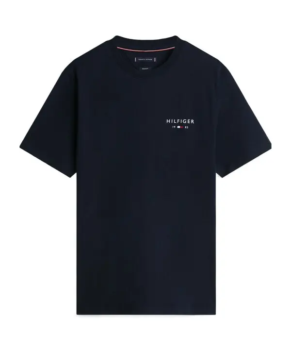 Tommy Hilfiger Logo Short Sleeve T-shirt - Black
