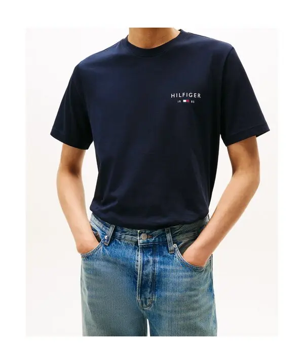 Tommy Hilfiger Logo Short Sleeve T-shirt - Black