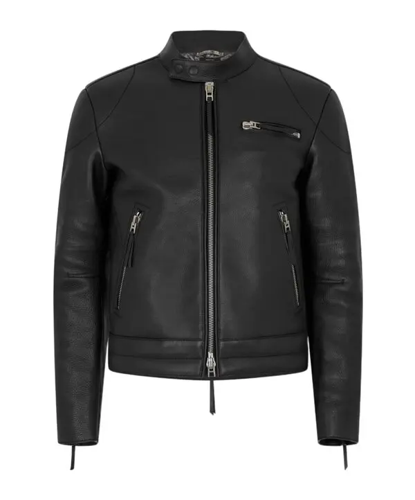 TOM FORD Slim-fit Leather Jacket With Signature Hardware