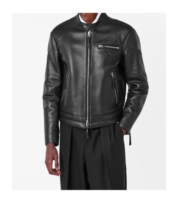 TOM FORD Slim-fit Leather Jacket With Signature Hardware
