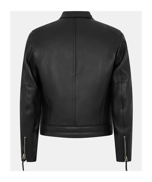 TOM FORD Slim-fit Leather Jacket With Signature Hardware - Black