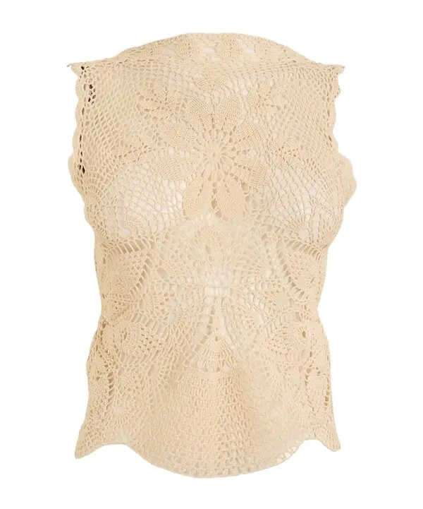 Magda Butrym Crocheted Sleeveless Top