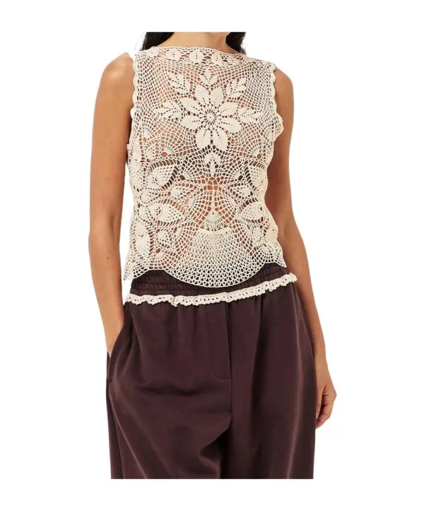 Magda Butrym Crocheted Sleeveless Top