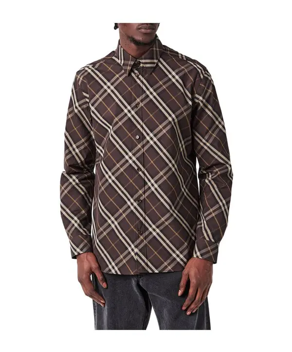Burberry Long Sleeve Patterned Shirt