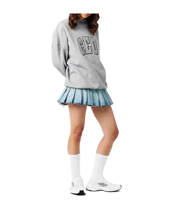 Balenciaga Long Sleeve Sweatshirt With Faux Shirt Collar