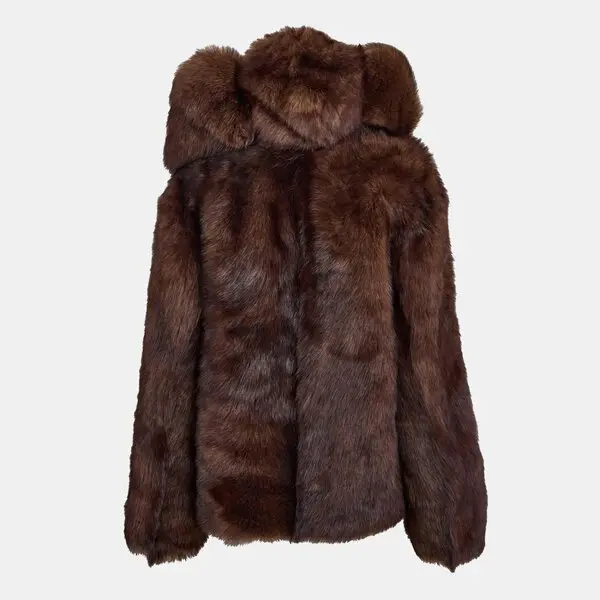 Prada Shearling Jacket With Oversized Fur Collar