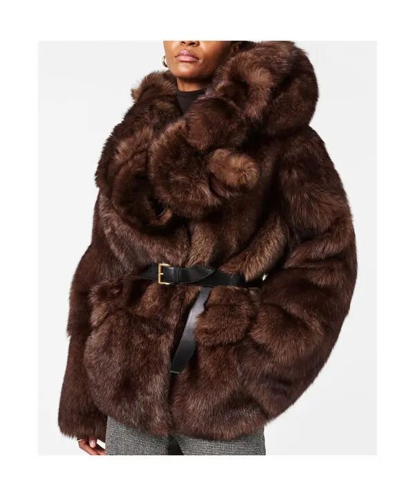 Prada Shearling Jacket With Oversized Fur Collar