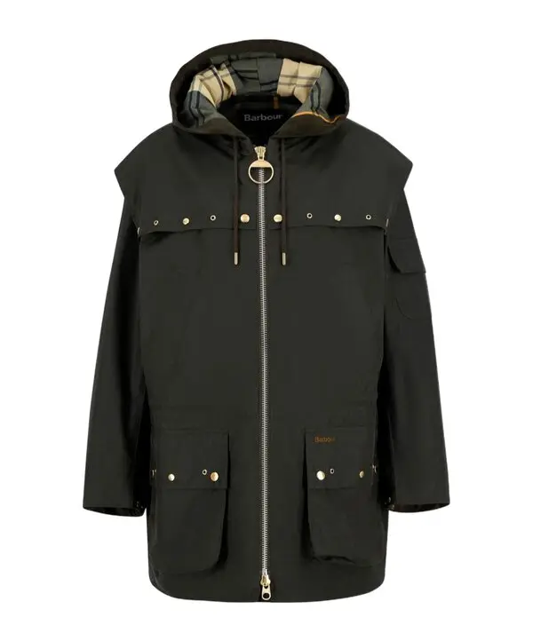 Barbour Long-sleeved Zip-up Jacket With Patch Pockets