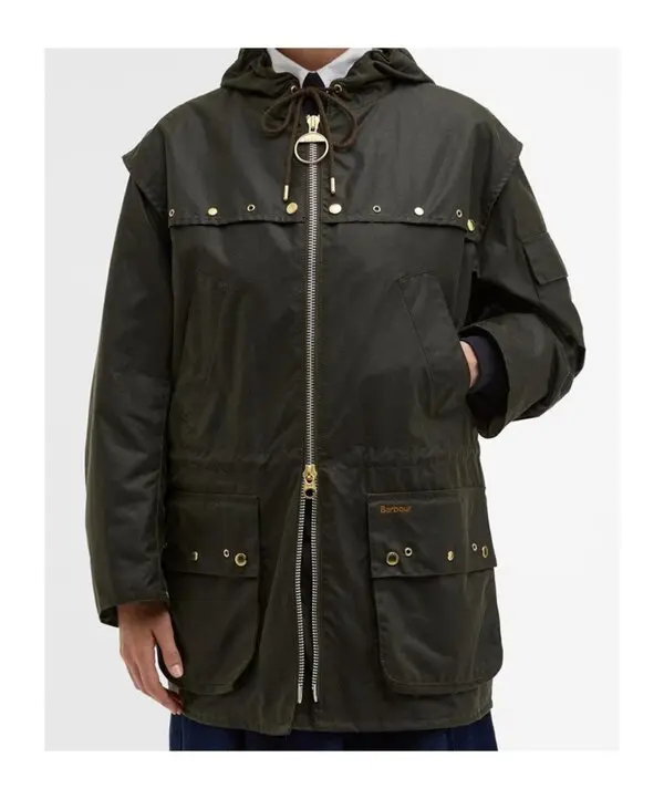Barbour Long-sleeved Zip-up Jacket With Patch Pockets