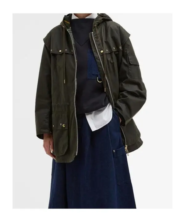 Barbour Long-sleeved Zip-up Jacket With Patch Pockets