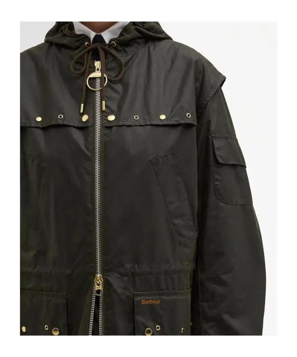 Barbour Long-sleeved Zip-up Jacket With Patch Pockets