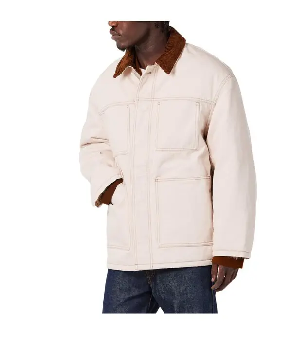 AMI Paris Workwear Jacket With Corduroy Collar