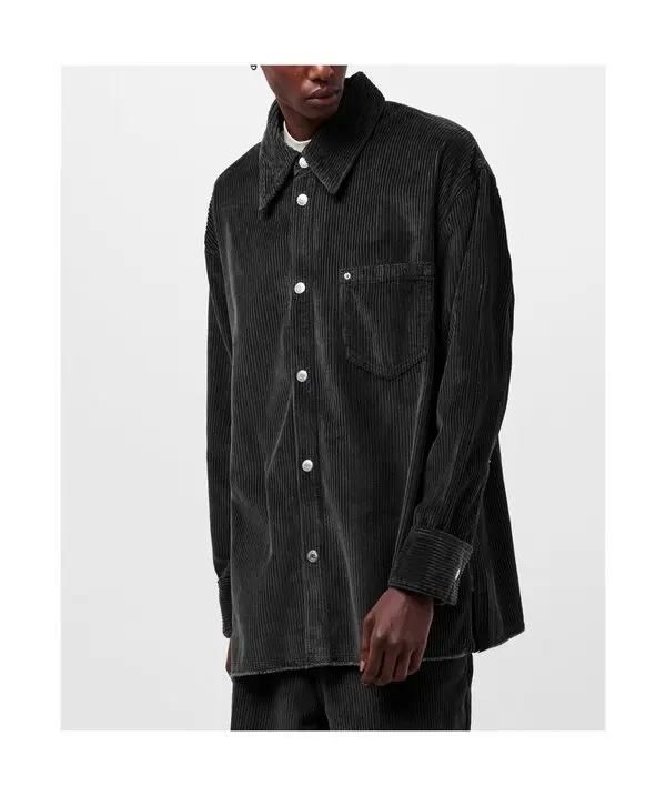 AMI Paris Loose Overshirt In Thick Corduroy