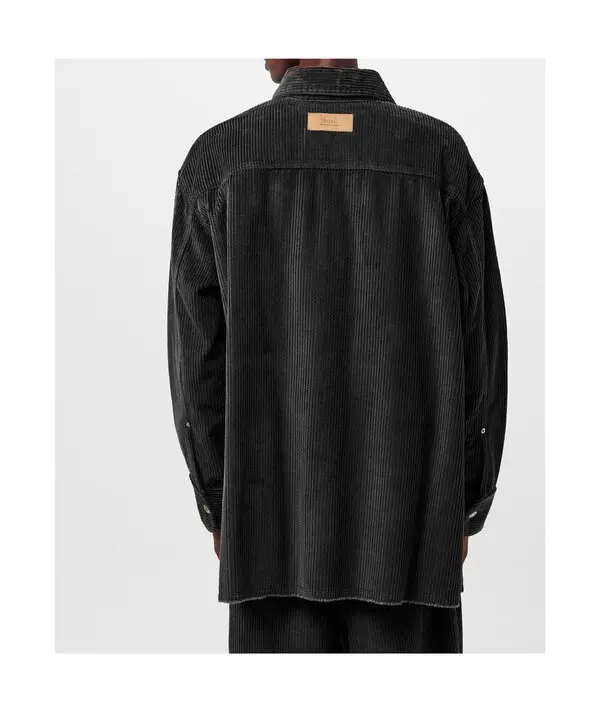 AMI Paris Loose Overshirt In Thick Corduroy