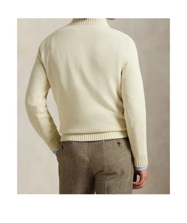 Polo Ralph Lauren High-neck Knit Sweater With Half-zip Closure