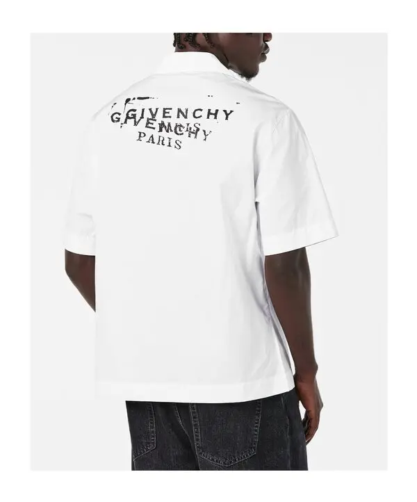 Givenchy Printed Short-sleeve Polo Shirt
