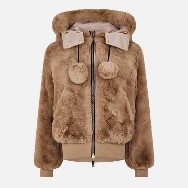 Moose Knuckles Hooded Zip-up Jacket - Nude
