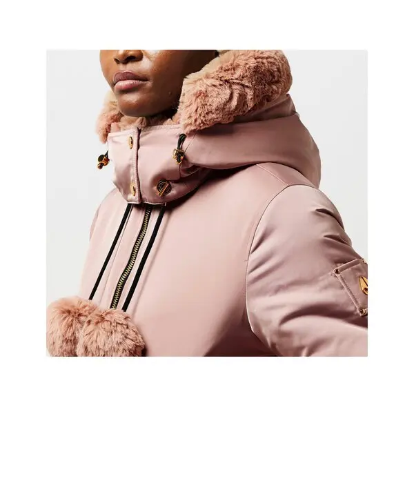 Moose Knuckles Hooded Zip-up Jacket - Nude