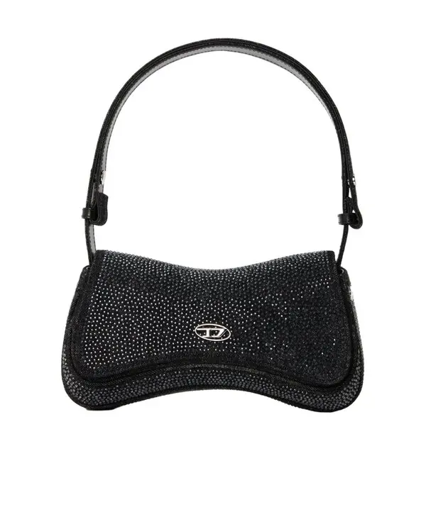 DIESEL® Crystal-embellished Shoulder Bag - Black