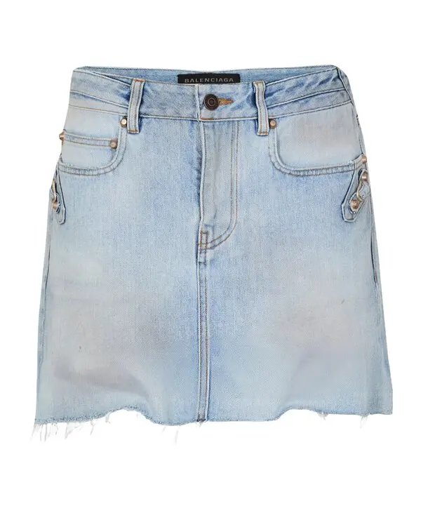 Balenciaga Denim Mini Skirt