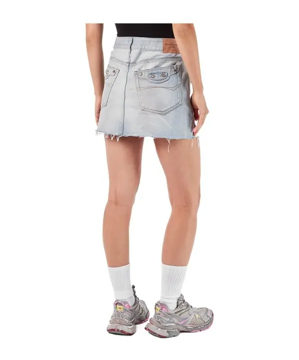 Balenciaga Denim Mini Skirt