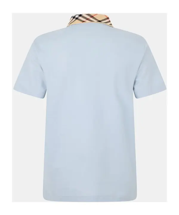 Burberry Plaid Collar Polo Shirt