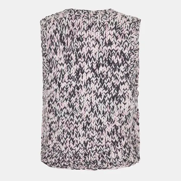 GANNI Sleeveless Knit Vest With Star Detail