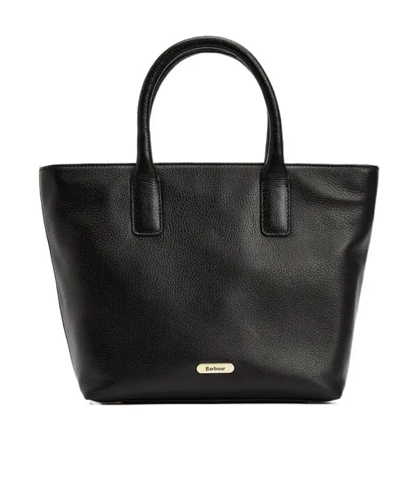 Barbour Birch Leather Tote Bag