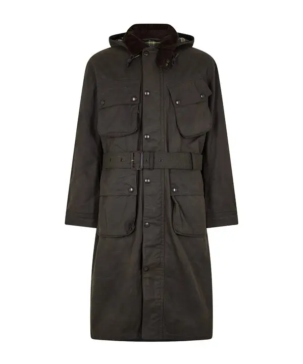 Ralph Lauren Hooded Long Workwear Trench Coat