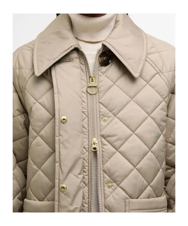 Barbour Quilted Jacket With Patch Pockets