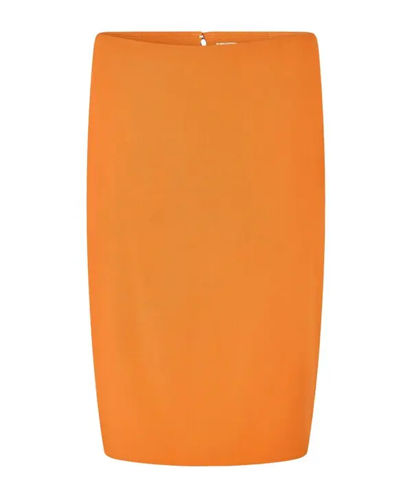 Saint Laurent Satin Finish Pencil Skirt