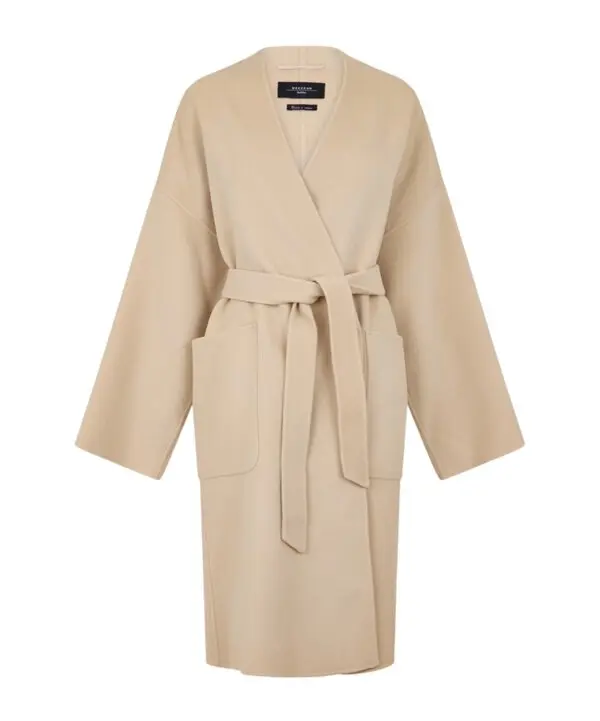 Max Mara Belted Coat - Nude