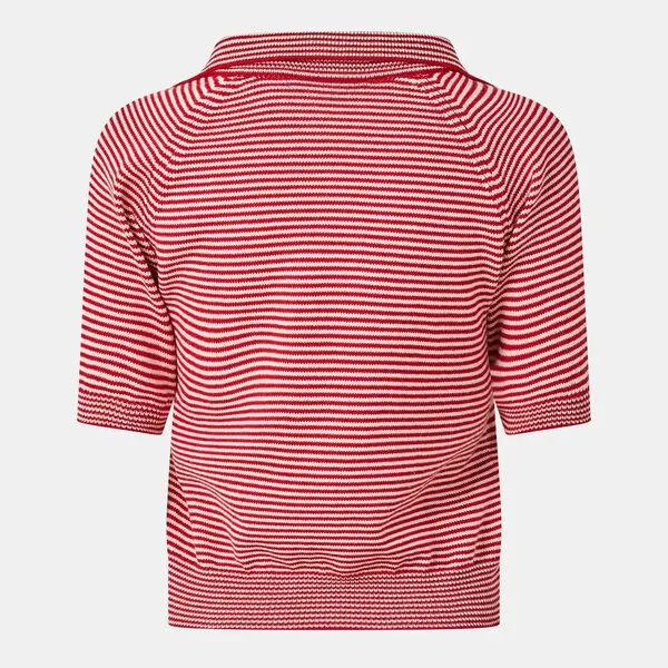 Max Mara Horizontal Striped Knit Top